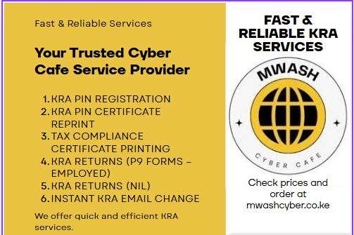 Fast & Reliable KRA Services (20 Minutes)